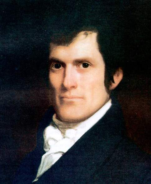 John Caldwell Calhoun Circa 1810 Oil Portrait House Divided
